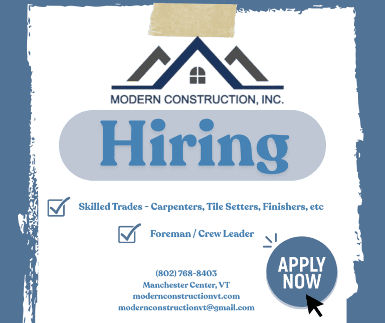 Careers - Modern Construction VT